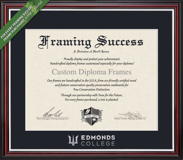 Edmonds College 8.5 x 11 Diploma Frame | Framing Success | Edmonds College